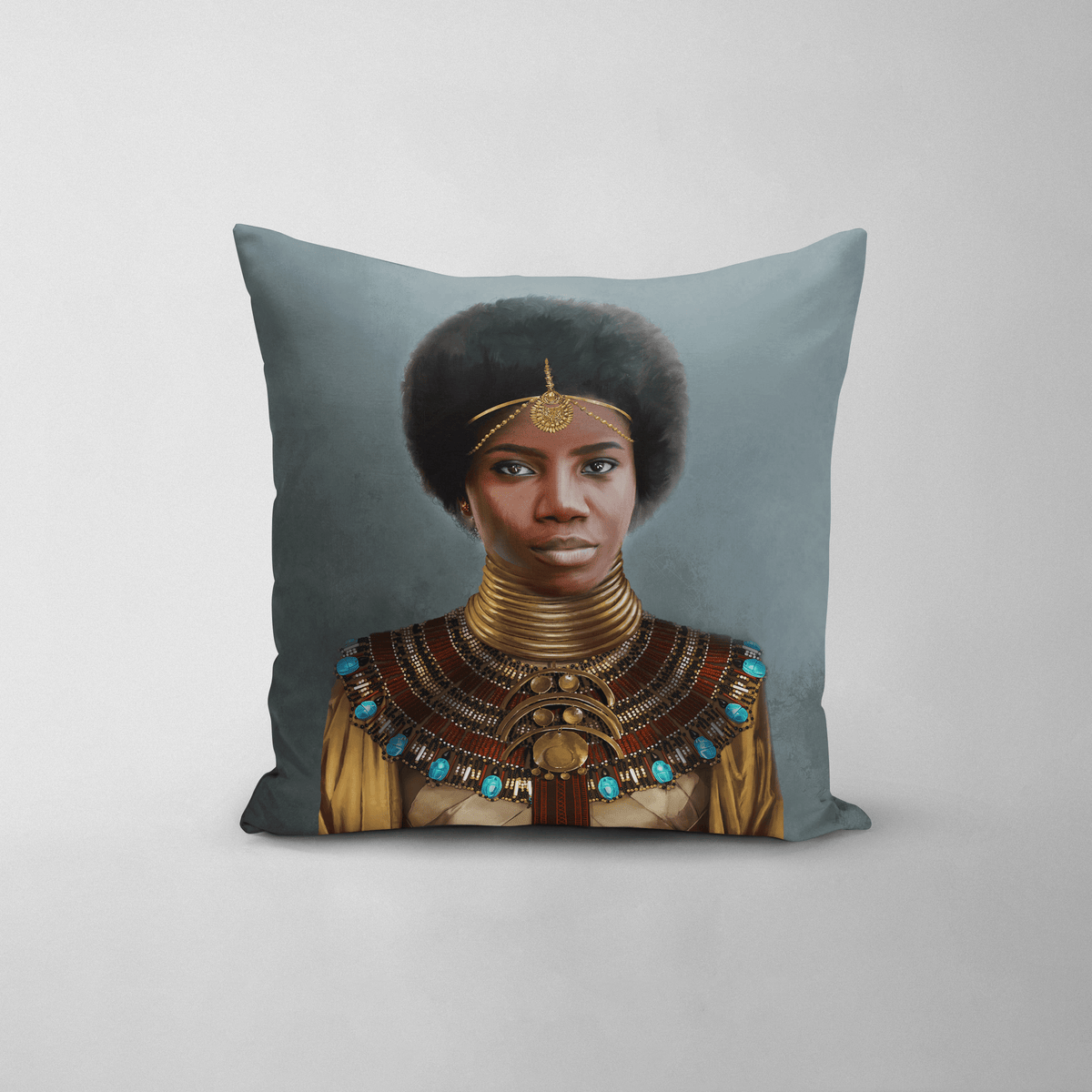 The Nubian Queen | Custom Throw Pillow | Masterpiece Me