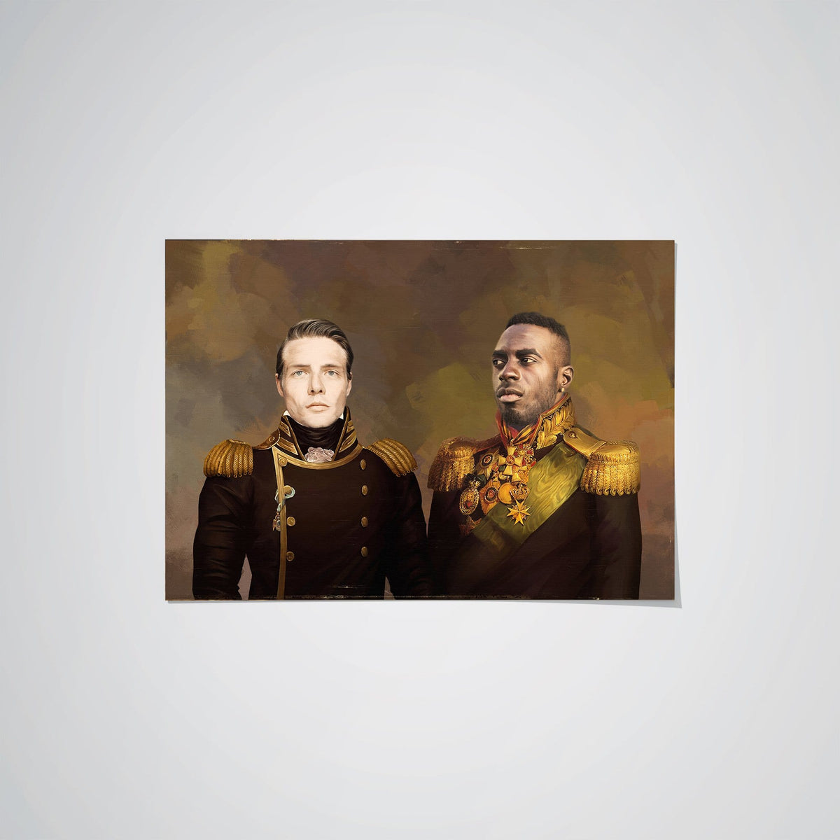 The Admiral and Colonel | Custom Renaissance Poster | Masterpiece Me