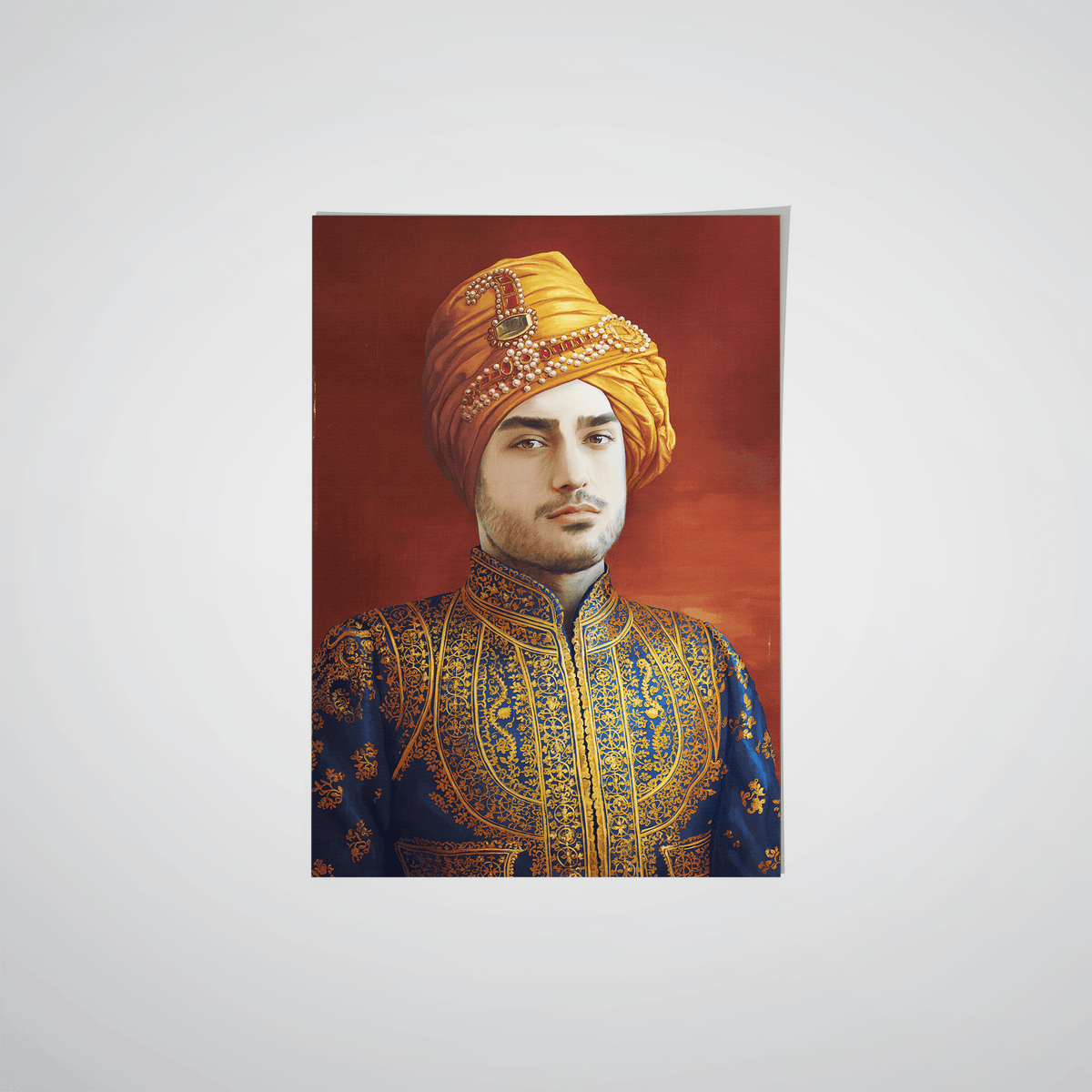 The Indian Raja | Custom Renaissance Poster | Masterpiece Me