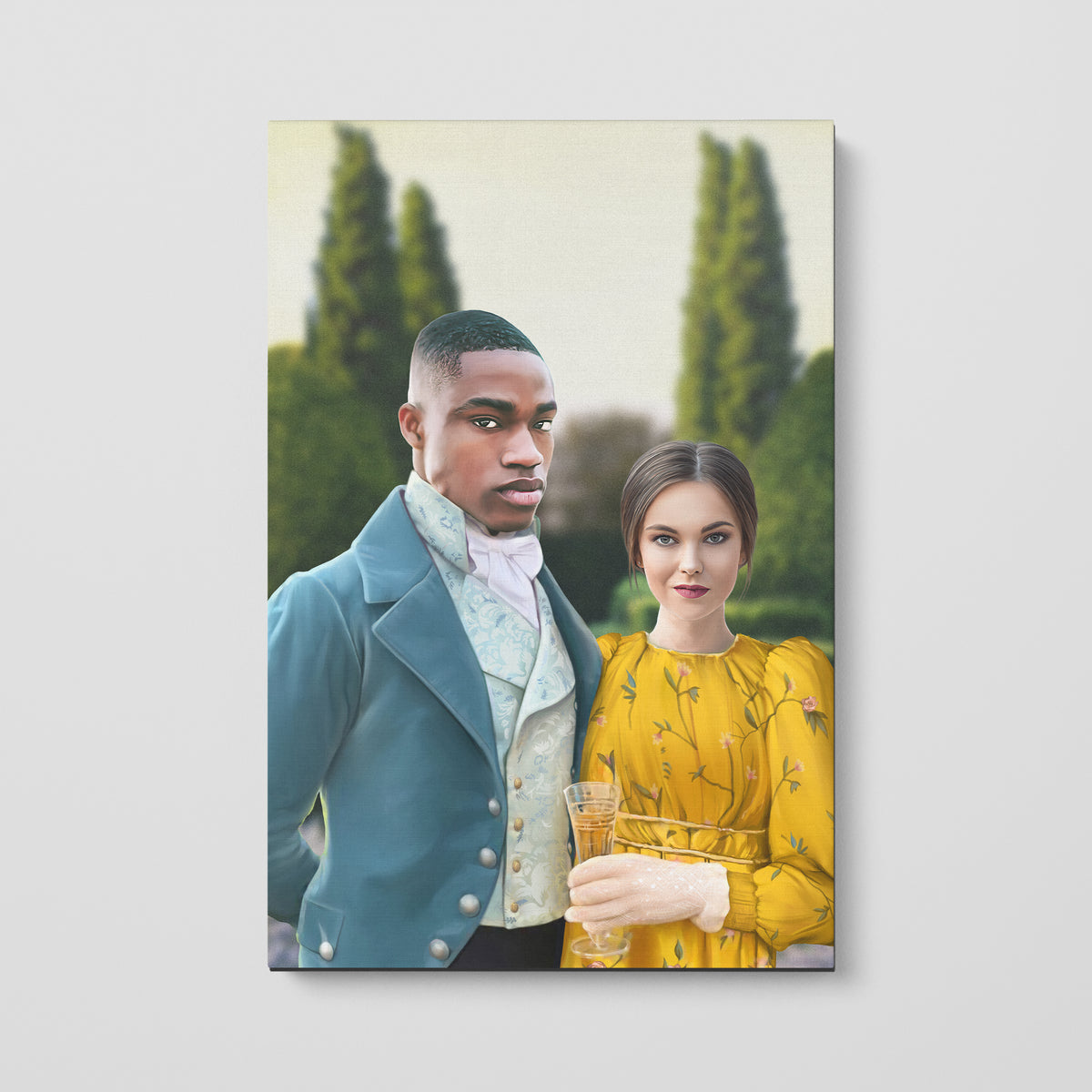 The Marina and Colin | Custom Renaissance Canvas | Masterpiece Me