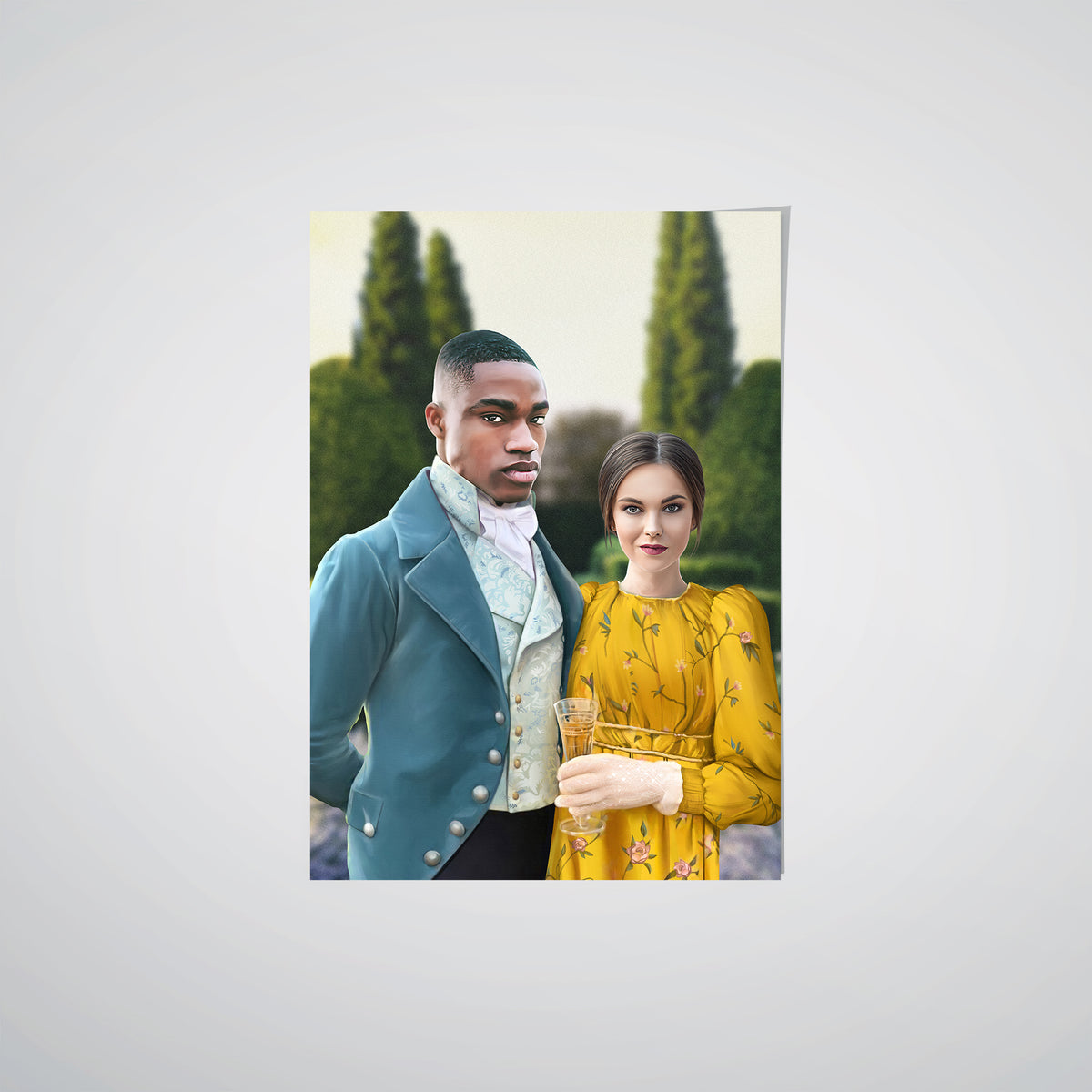 The Marina and Colin | Custom Renaissance Poster | Masterpiece Me