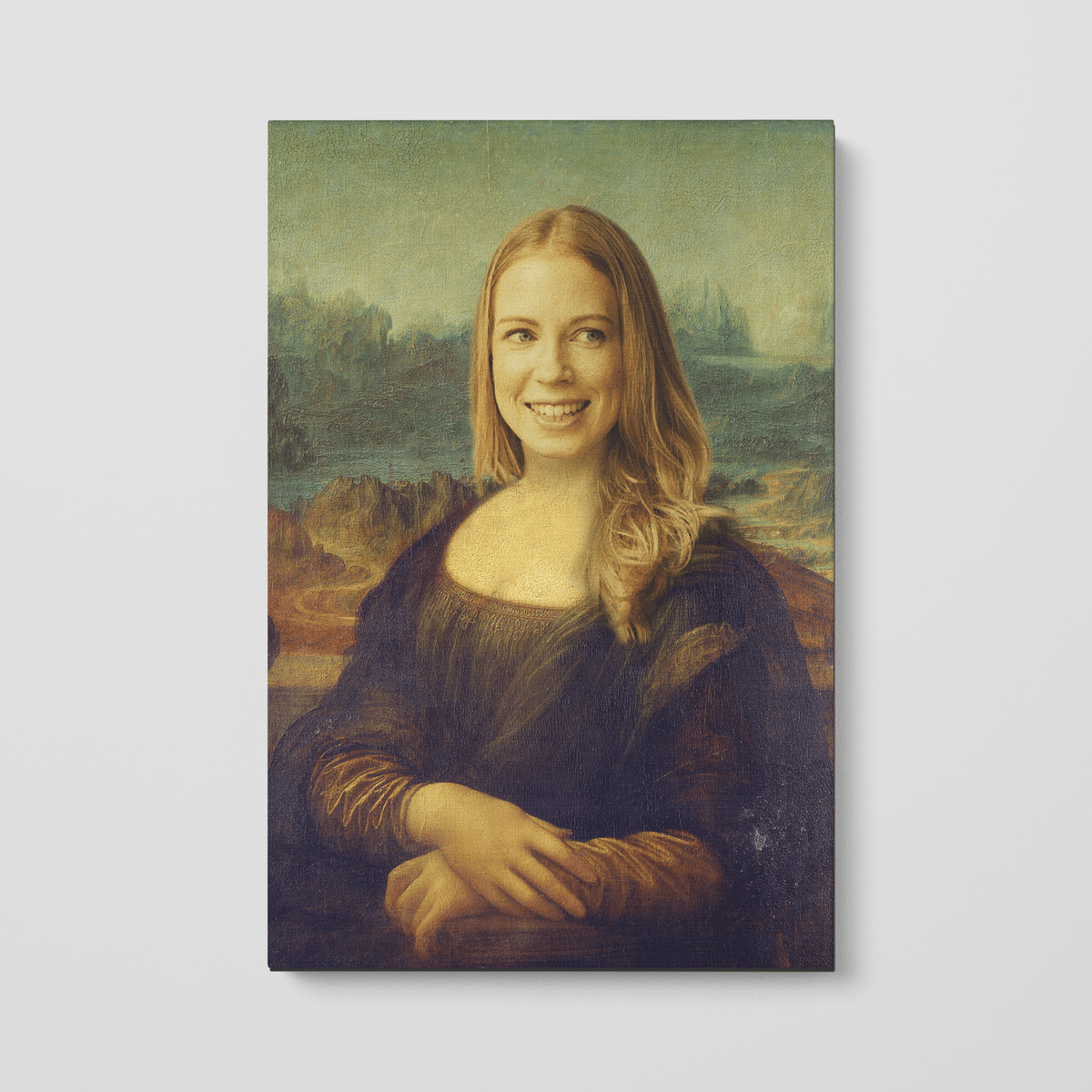 Custom Portrait of The Mona Lisa | Custom Renaissance Canvas ...