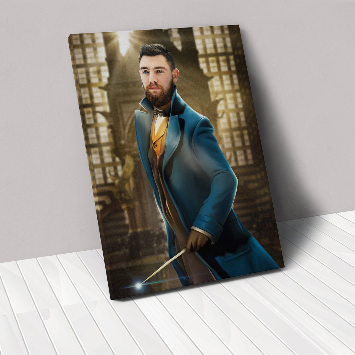 The Smart Wizard | Custom Renaissance Canvas | Masterpiece Me