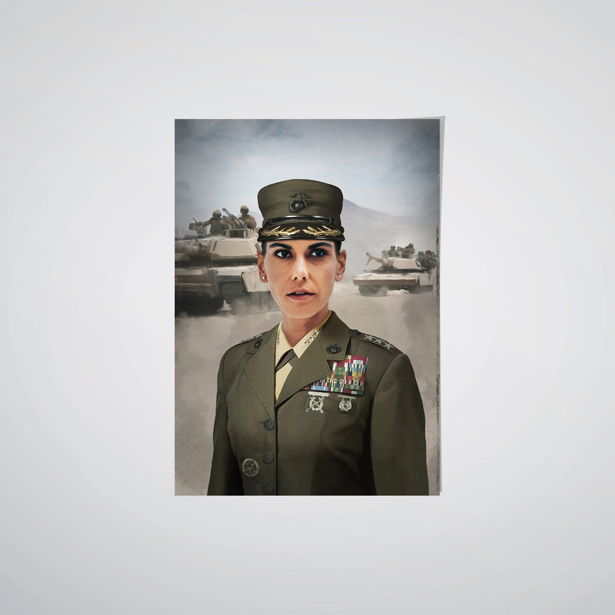 The US Military (Female) | Custom Renaissance Poster | Masterpiece Me