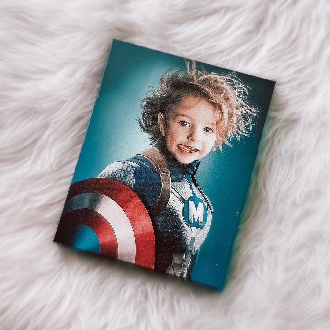 The Blue Captain | Custom Renaissance Canvas | Masterpiece Me